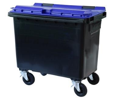 660 liter Waste bin with 4 wheels / Waste bins with 4 wheels / Waste ...