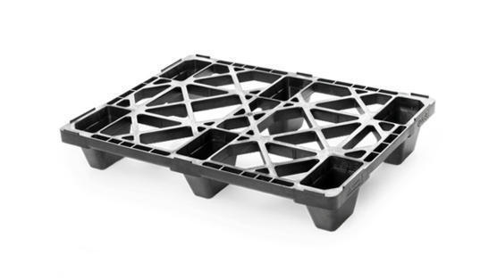 Plastic pallet 800x600x130 mm / Half pallets / Pallets / Material ...