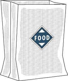 PP-sack with open top and block bottom Food approved / PP-sacks Food ...