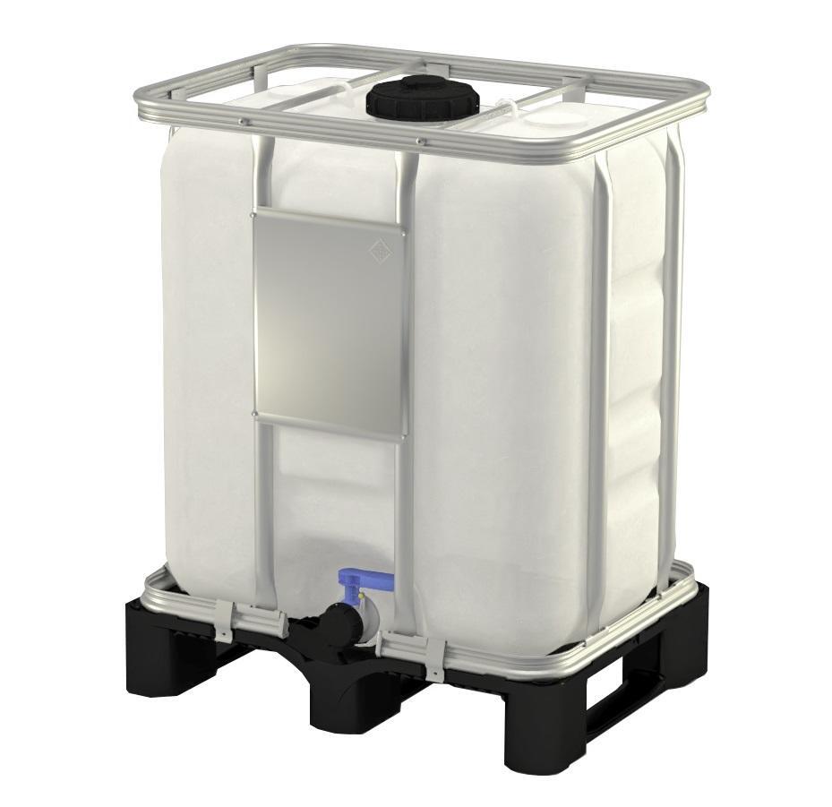 IBC Container 300 Liter UN, Plastic Pallet, 150 mm fill opening / IBC ...